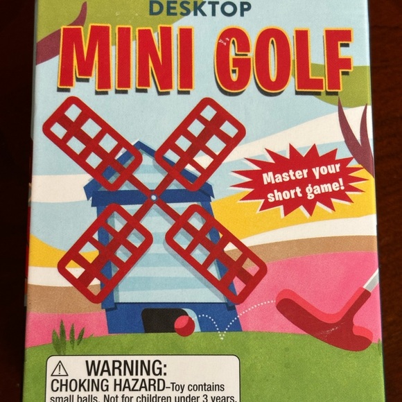 Games | Desktop Mini Golf Set Red And Blue | Poshmark